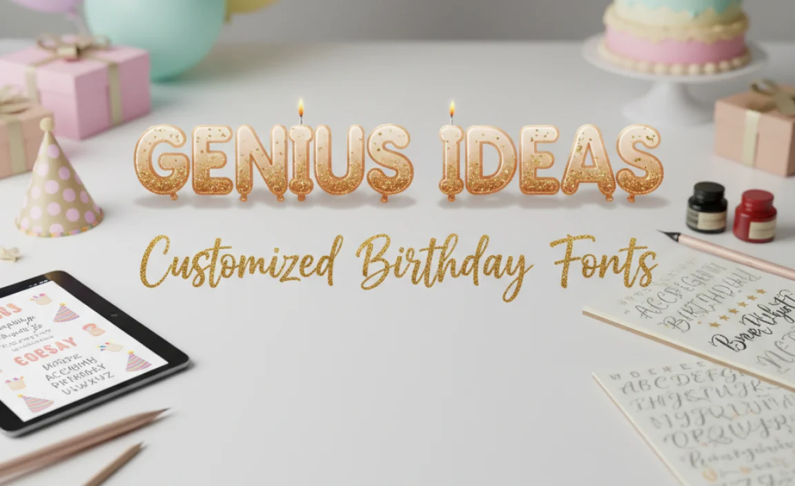 Customized Birthday Fonts: Genius Ideas